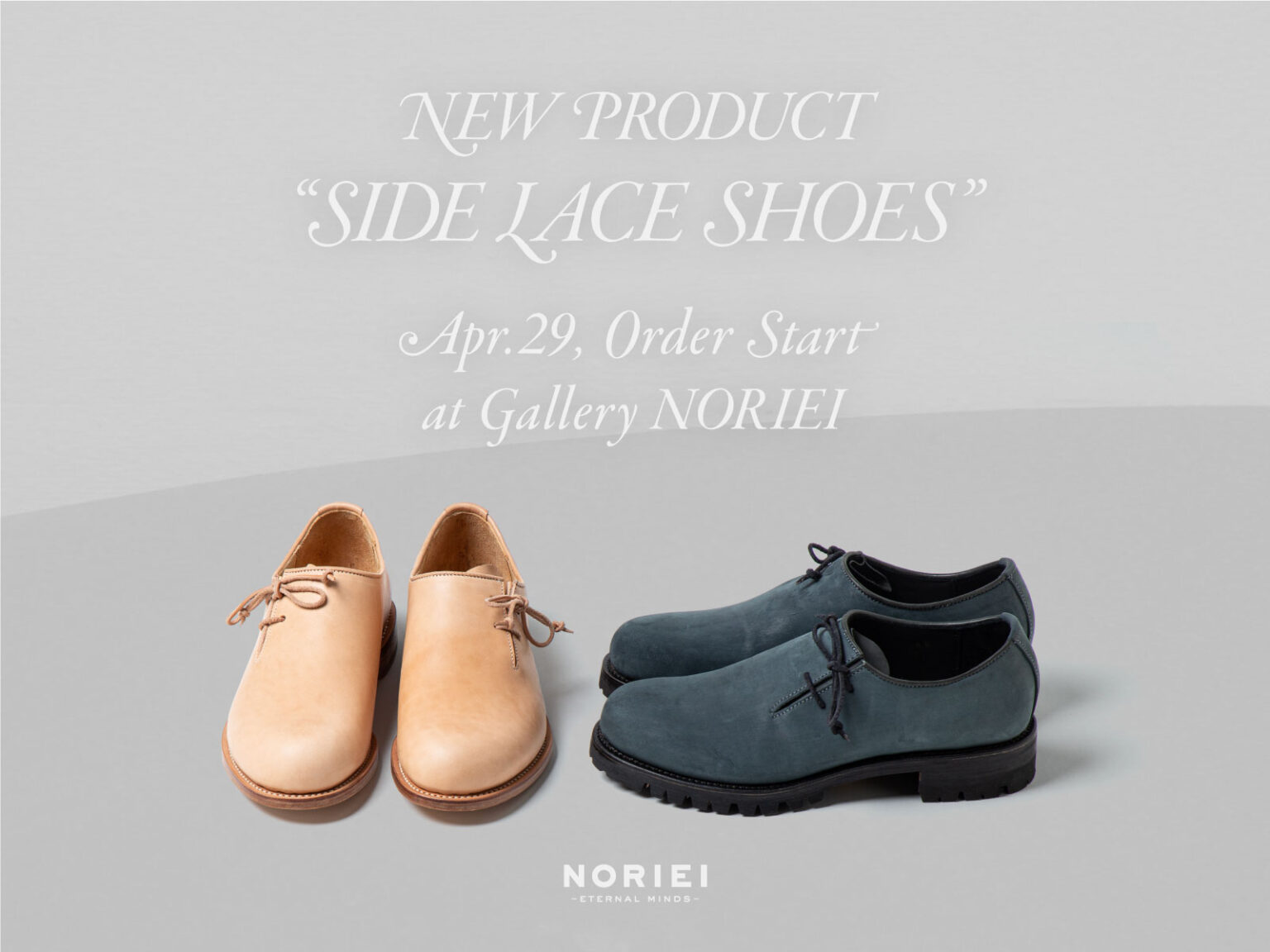 NEW PRODUCT “SIDE LACE SHOES” | NORIEI